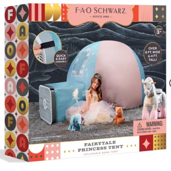 FAO Schwarz | Toys | Fao Schwarz Inflatable Dome Princess Toy Tent ...
